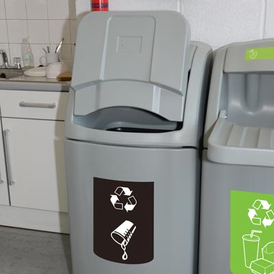 Combo™ Liquid Reservoir Catering Waste Bin | Glasdon