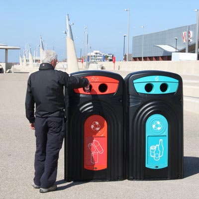 Nexus® 360 Can Recycling Bin | Outdoor Recycling | Glasdon