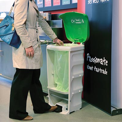 Nexus® Shuttle Food Waste Recycling Bin | Indoor Recycling | Glasdon